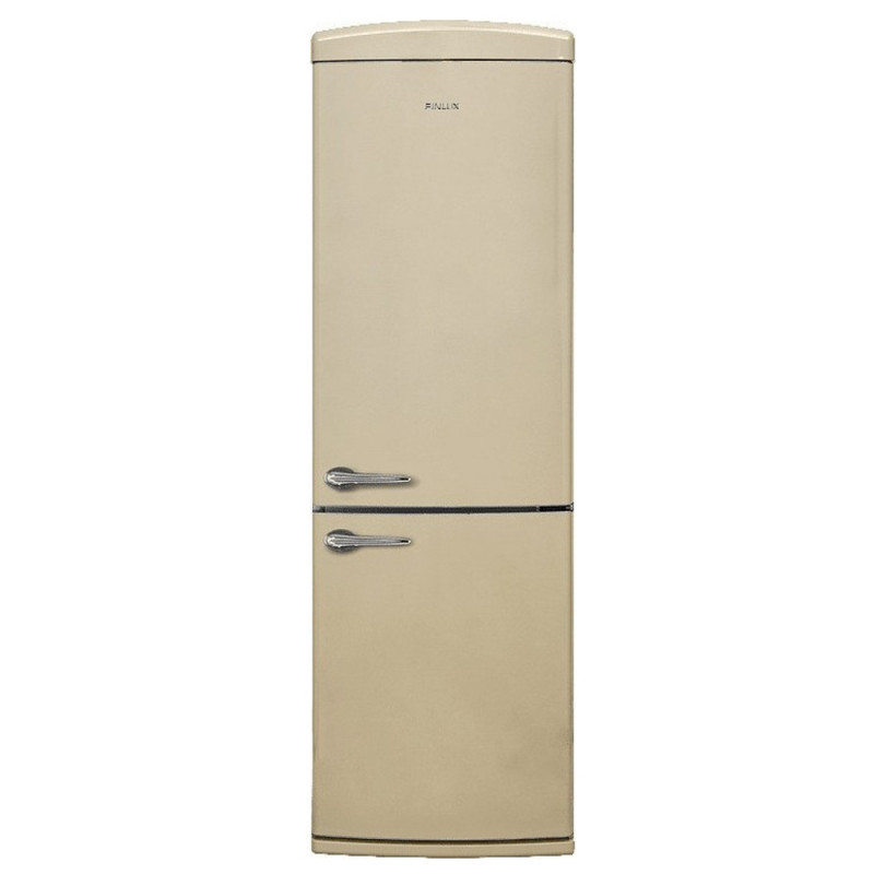Frigider cu congelator Finlux FXCARE 37302 BEIGE, 331 l, Clasa F, No ...