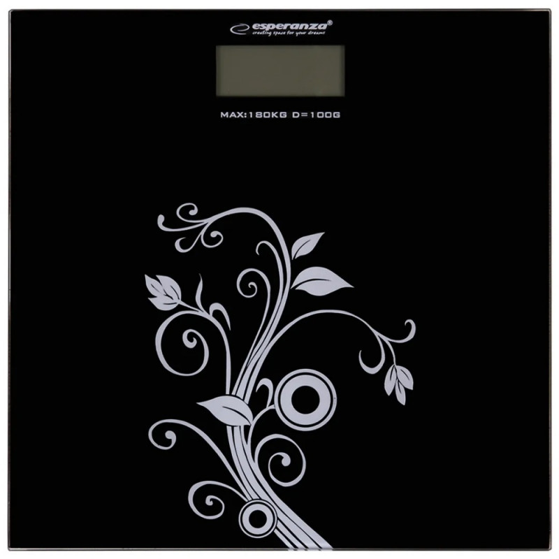 Cantar Esperanza EBS003, Pana la 180 kg, Digital, Display LCD, Sticla securizata, 30x30 cm ...