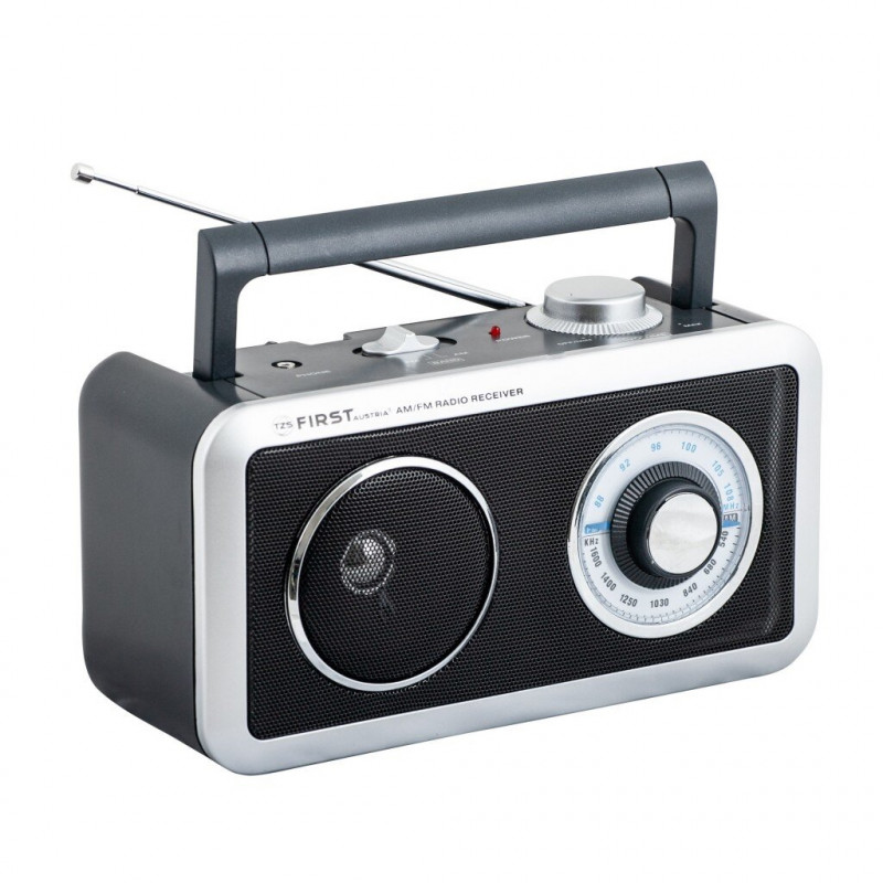 Radio portabil First Austria FA-1905-BA, 1,2 W, AM/FM, Difuzor, Mufa ...
